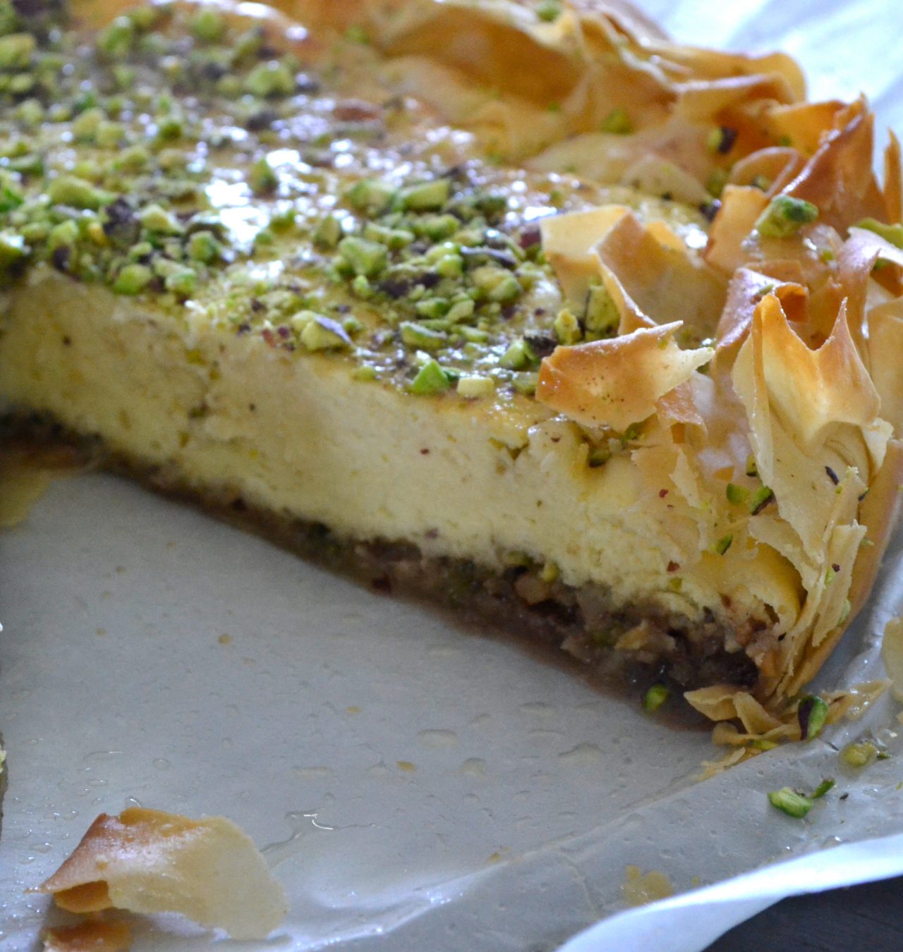 Cheesecake baklava - Bucatarie Greceasca